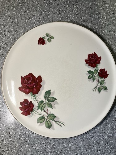Vintage Royal Tudor Ware Shadow Rose Cake plate. | eBay