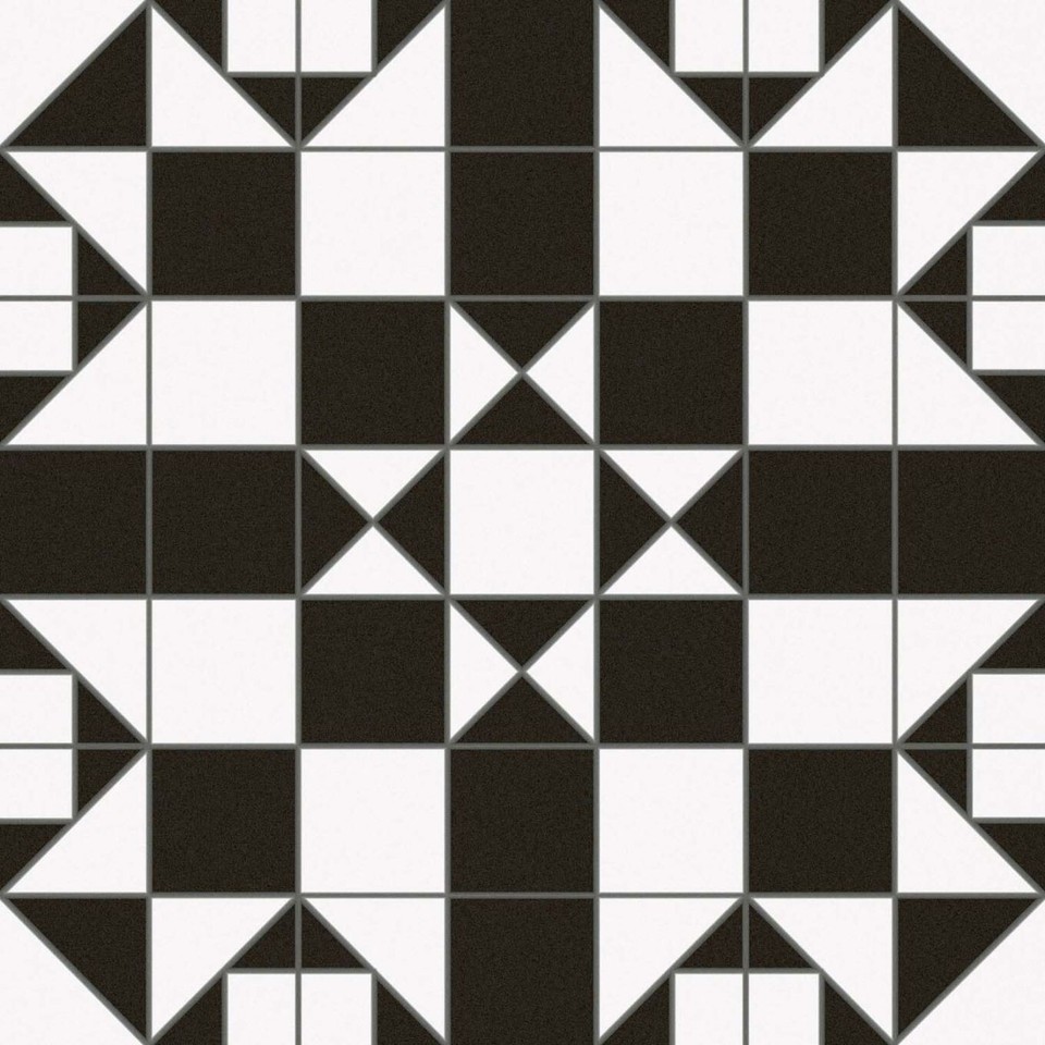 Victorian Matt Patterned Ceramic Floor Square Tile | 450x450mm | 3 ...