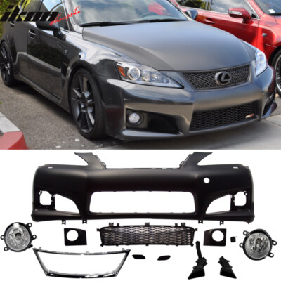 Fits 09-10 Lexus IS250 350 ISF Front Bumper Conversion No PDC +Fog ...