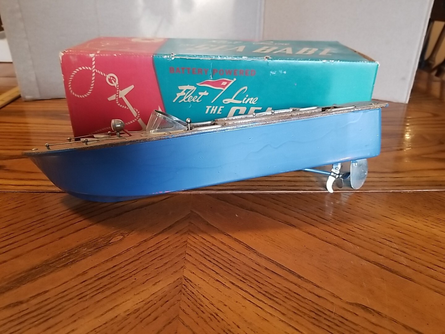 Vintage 1960's The Fleet Line SEA BABE Battery Powered Boat w/Box (L3 ...