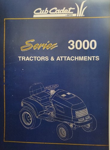 Cub Cadet Lawn Garden Tractor 3165 Parts Manual MTD 14A-654-100 series ...