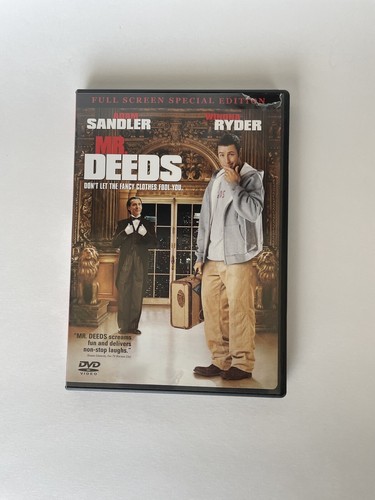 Mr. Deeds (DVD, 2002, Special Edition - Full Screen) Adam Sandler Fun ...