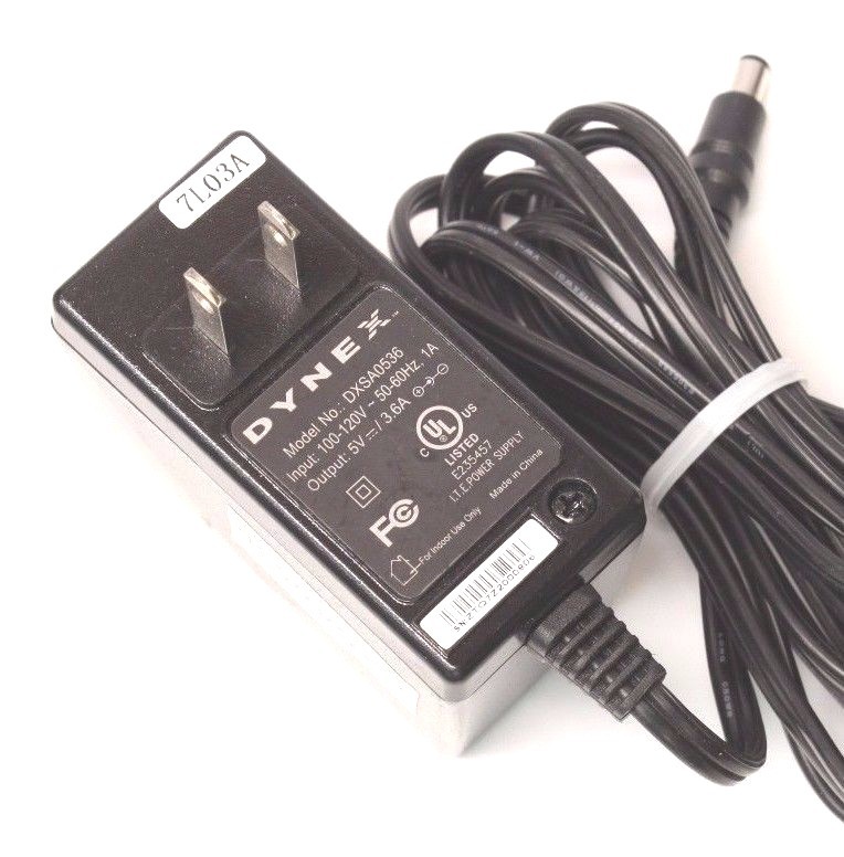 Dynex DXSA0536 AC Power Supply Charger Adapter Output 5V 3.6A 3600mA ...