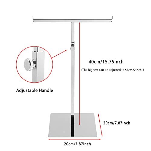 Countertop Jewelry/Scarf/Handbag T-Bar Display Stand with Adjustable ...