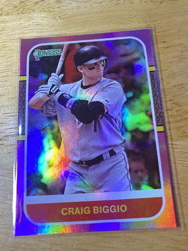 2021 Panini Dunruss Baseball Craig Biggio Holo Red Paralell #229 Mint ⚾ ...