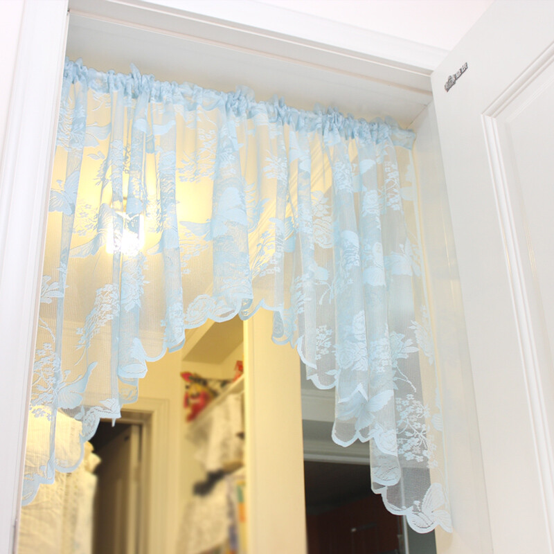1X Arched Lace Curtain Doorway Butterfly Embroidery Room Partition ...