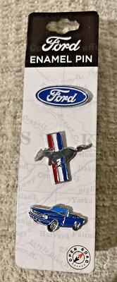 Open Road Ford Mustang Enamel 3-Pin Pins Set New OLP | eBay