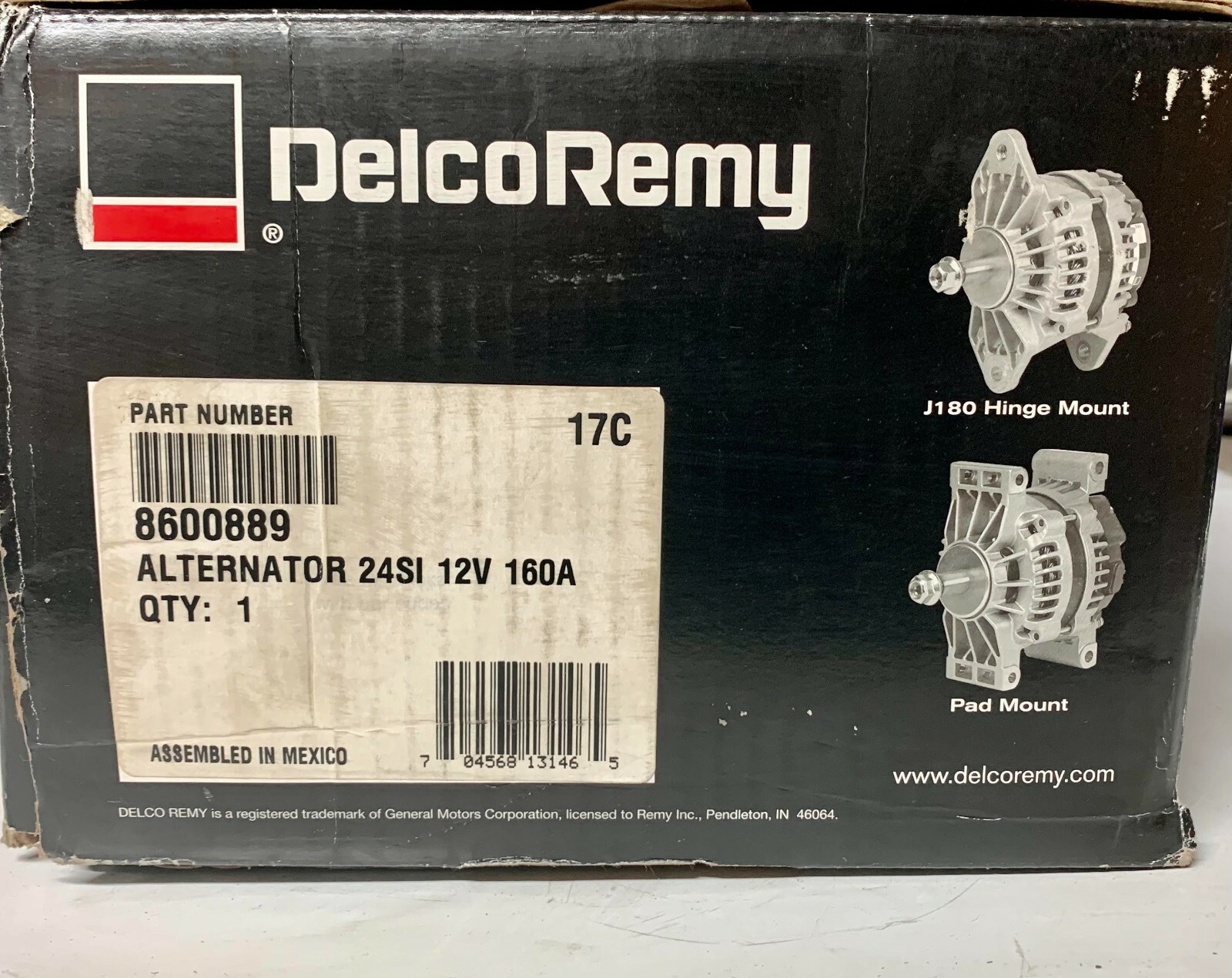 8600889 Delco Remy Alternator 12V 160A 24SI, Pad Mount | eBay