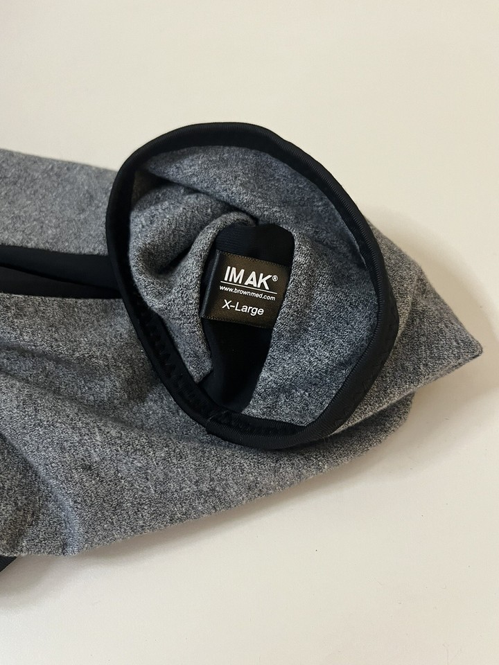 IMAK COTTON STRETCH GRAY ARTHRITIS COMPRESSION KNEE SLEEVE ADULT XL X ...