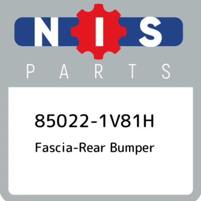 85022-1V81H Nissan Fascia-rear bumper 850221V81H, New Genuine OEM Part ...