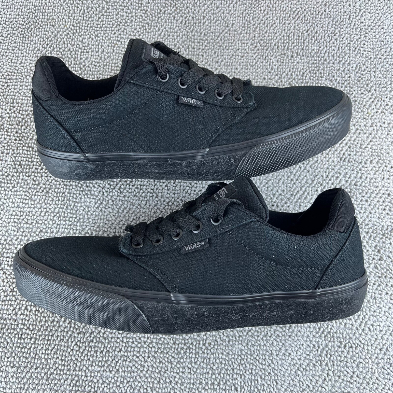 Vans Atwood Deluxe Comfort Triple Black Skate Shoes M… - Gem