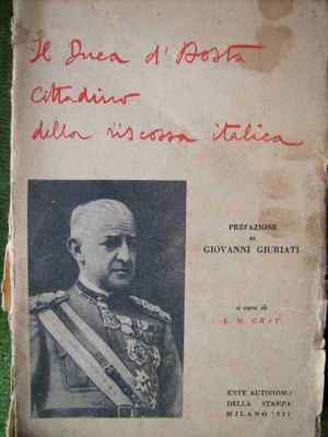 The Duke Of Aosta Citizen Of The Italian Revival 1931 Giovanni Giuliani ...