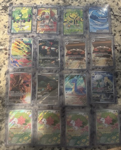 Pokemon TCG Destined Rivals Lot of 16 Illustration Full Art Rare Cards ...