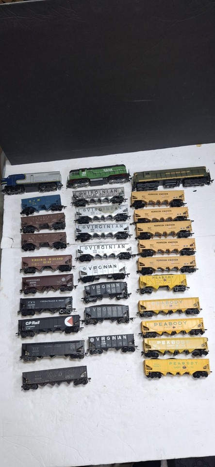 HO Scale Large Coal Train Set With Track, bridges and more. Tested! | eBay