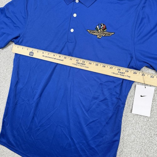 NEW NIKE Golf Indianapolis Motor Speedway Polo Shirt Indycar Dri Fit ...