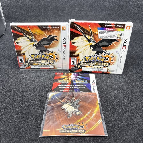 Pokemon ULTRA SUN Box W/ Sealed Game & Keychain - CIB EXCELLENT ...