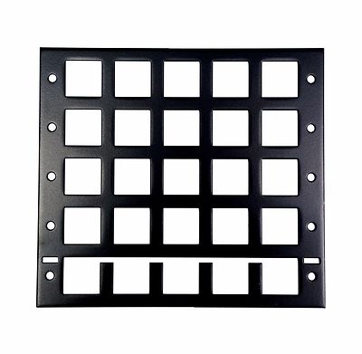 10pc Black Metal Panel Frame for White Keyboard 5x5 keys 25 keys non ...