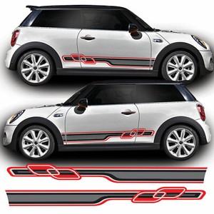 Race Side Stripes For F56 Mini Cooper S JCW, One Vinyl Decal Sticker ...