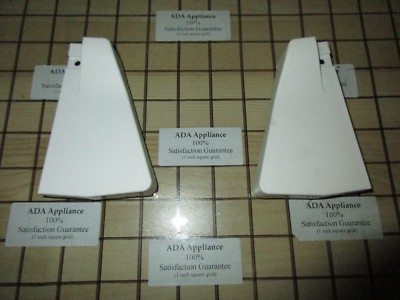 Kenmore MC Range Panel End Caps (L & R) White 12001682, 12001667 SAT ...