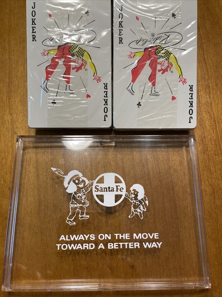 SANTA FE Vintage Playing Cards DOUBLE DECK Railroad SEALED NIB /New in ...