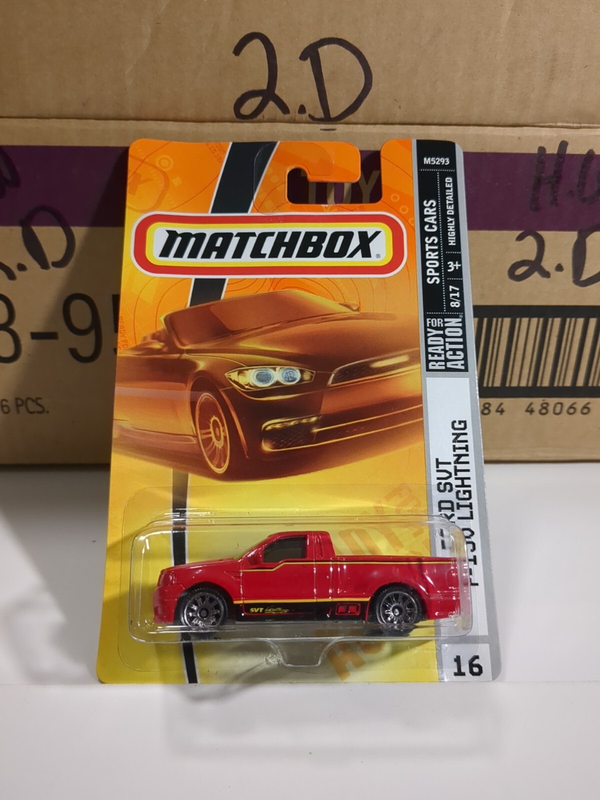 1/64 MATCHBOX SPORTS CARS FORD SVT F-150 LIGHTNING #16 RED Vhtf | eBay