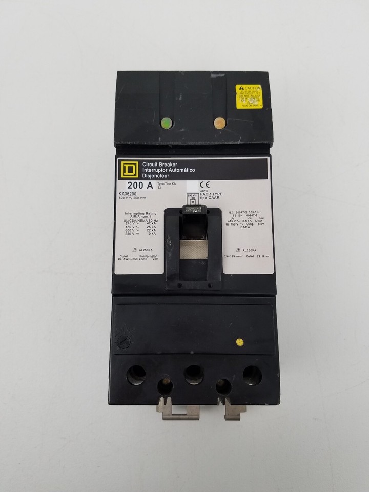 KA36200 Square D 200 Amp Circuit Breaker *NEXT DAY OPTION* NEW | eBay