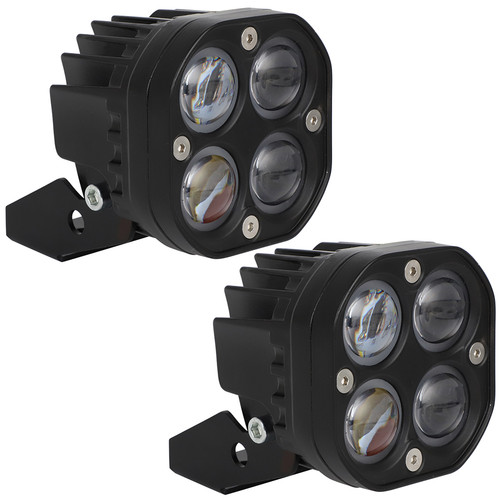 White Yellow For 2002-2006 Yamaha Banshee 350 Pair LED Headlight Kit w ...