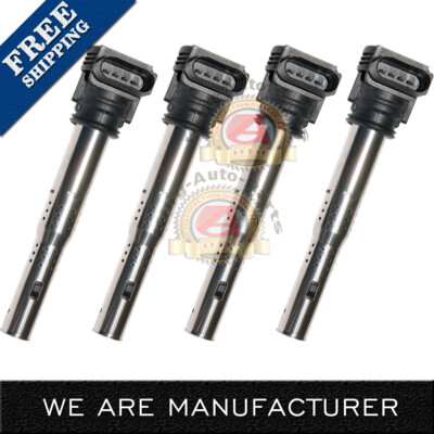For Audi A3 A4 Q5 Volkswagen Beetle Jetta Rabbit Ignition Coils ...
