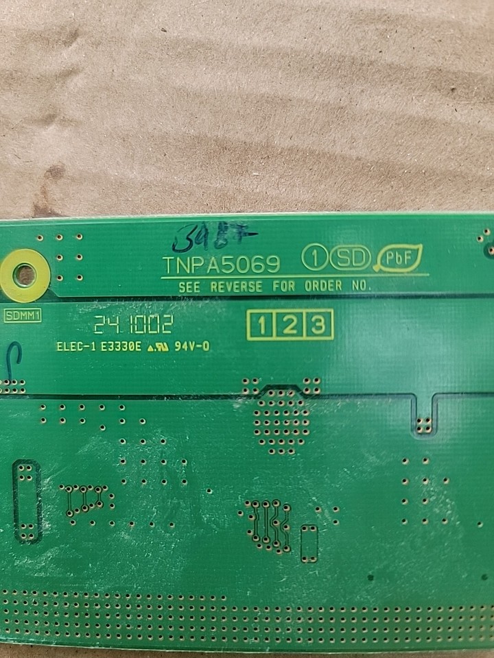 PANASONIC TC P50C2 TC-50PX24 TC-P50C2 TH-50PH20U SD BOARD TXNSD1LNUU ...