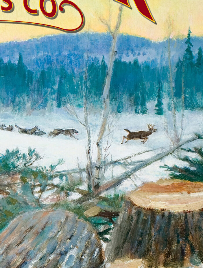 Winchester Vintage Advertising Loggers at Work Goodwin Poster 24 x 18 ...