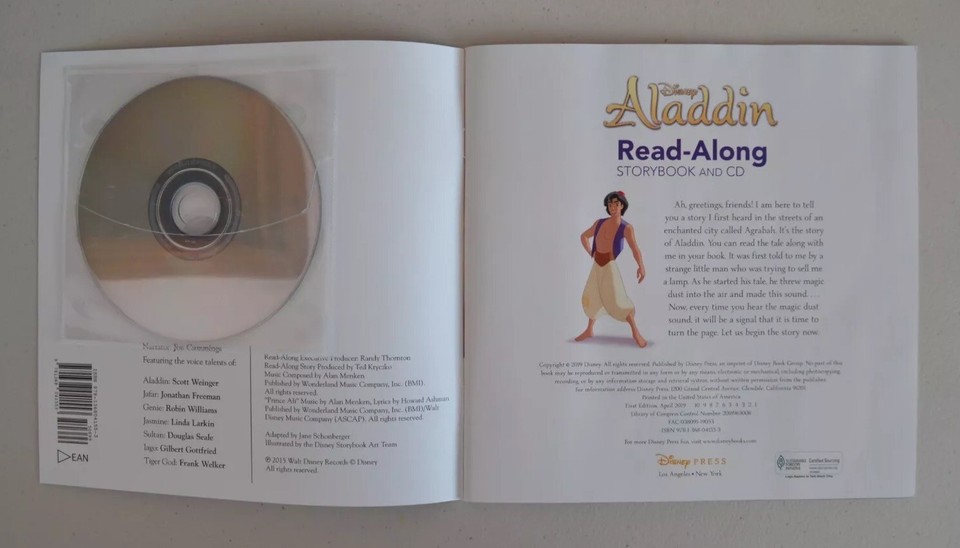Disney Aladdin (Aladdin: Read-Along Storybook and CD), Disney Book ...