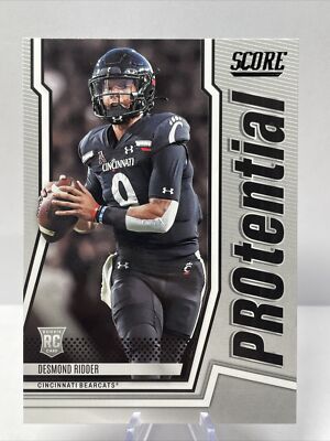 2022 Score Football Desmond Ridder RC Protential #P-DR Atlanta Falcons ...