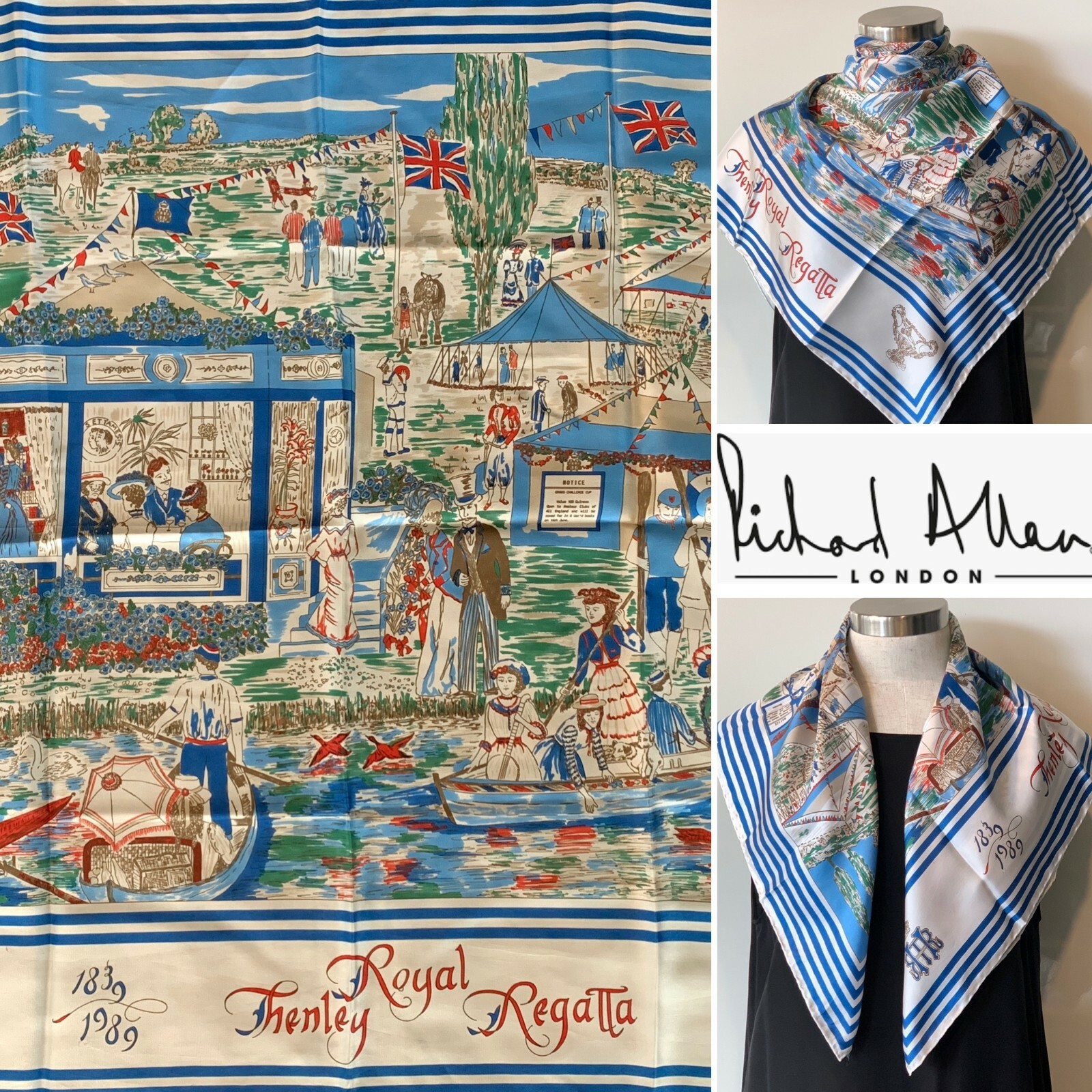 RICHARD ALLAN Silk Twill 1839-1989 Henley Royal Regat… - Gem