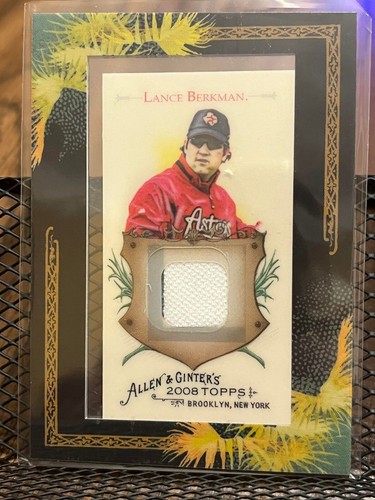 LANCE BERKMAN 2008 TOPPS ALLEN & GINTER'S MINI RELIC HOUSTON ASTROS ...