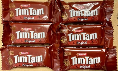 6 Individual Original Milk Chocolate Tim Tams 18g Each - Australian ...