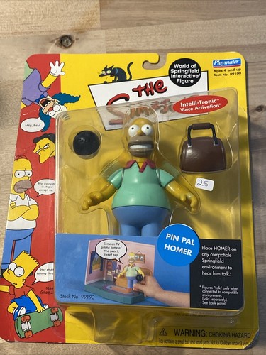 Playmates The Simpsons Series 2 World of Springfield Pin Pal Homer ...