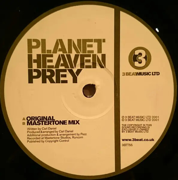 Planet Heaven Prey Vinyl Single 12inch NEAR MINT 3 Beat Music Ltd ...