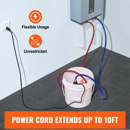 Uimoso Tankless Water Heater Flushing Descale Kit with Pump & 3.7 ...