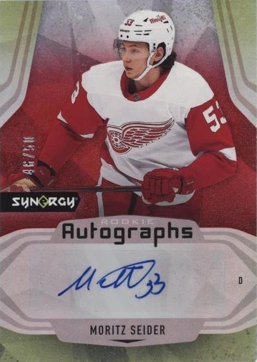 2021-22 Upper Deck Synergy - Rookie Autographs Moritz Seider #AR-MS Red ...