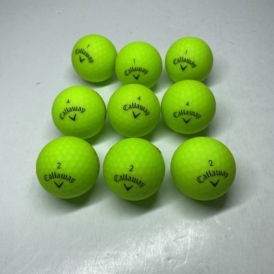 Lot Of 9 Callaway Green Matte Finish Supersoft Golf Balls | eBay