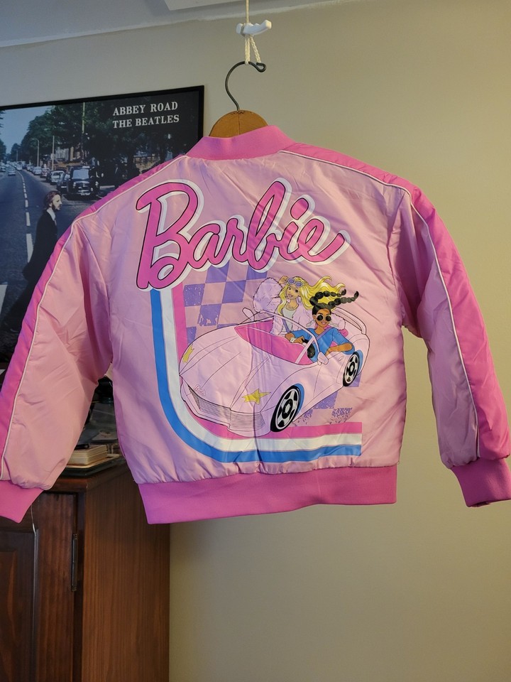 NEW W/TAG CALIFORNIA BARBIE GIRLS HOT PINK BOMBER JACKET SIZE 6/6X | eBay