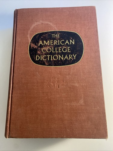 Vintage 1960 THE AMERICAN COLLEGE DICTIONARY Hardcover Random House abl ...