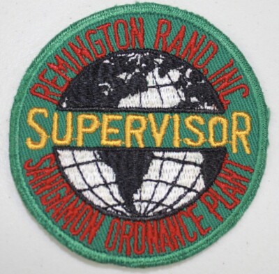 WWII US Army Remington Rand Inc Sangamun Ordnance Plant Supervisor ...