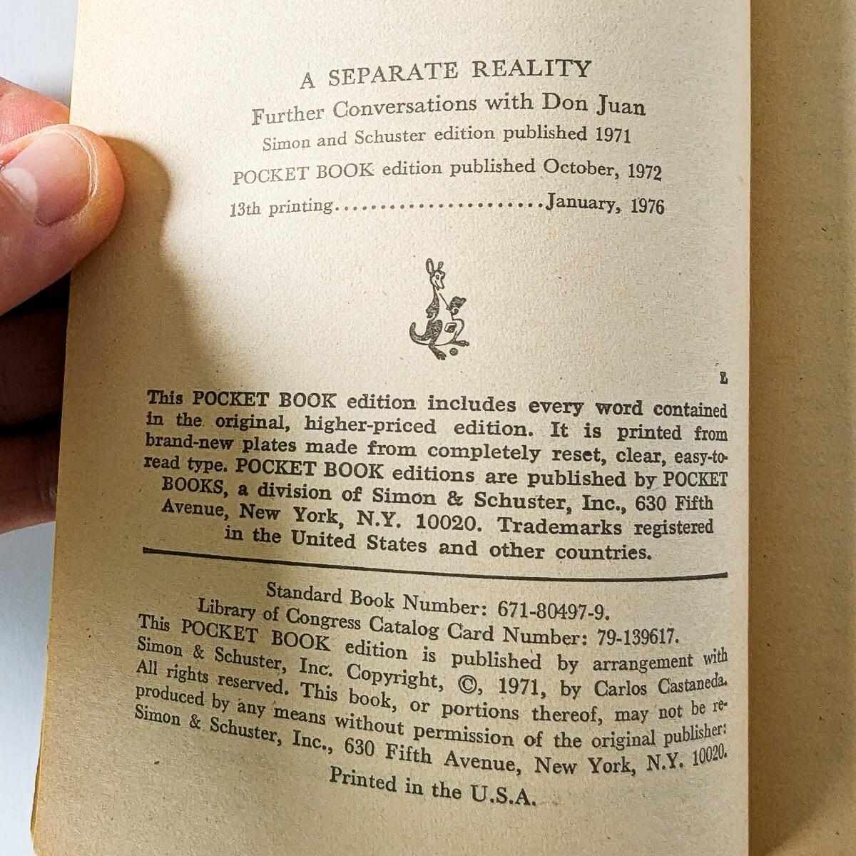 CARLOS CASTANEDA 3 Book Lot A Separate Reality Teachings of Don Juan ...