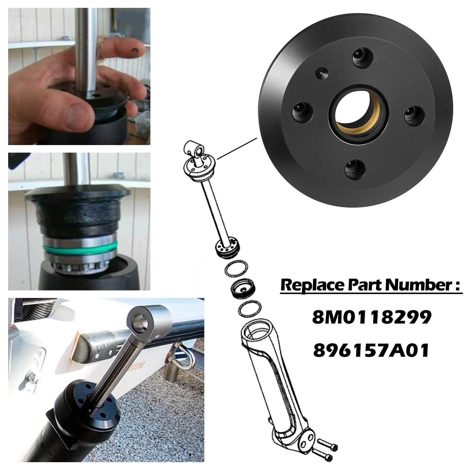Outboard Verado Trim Cap For Mercury 8M0118299 896157A01 6-Cylinder ...