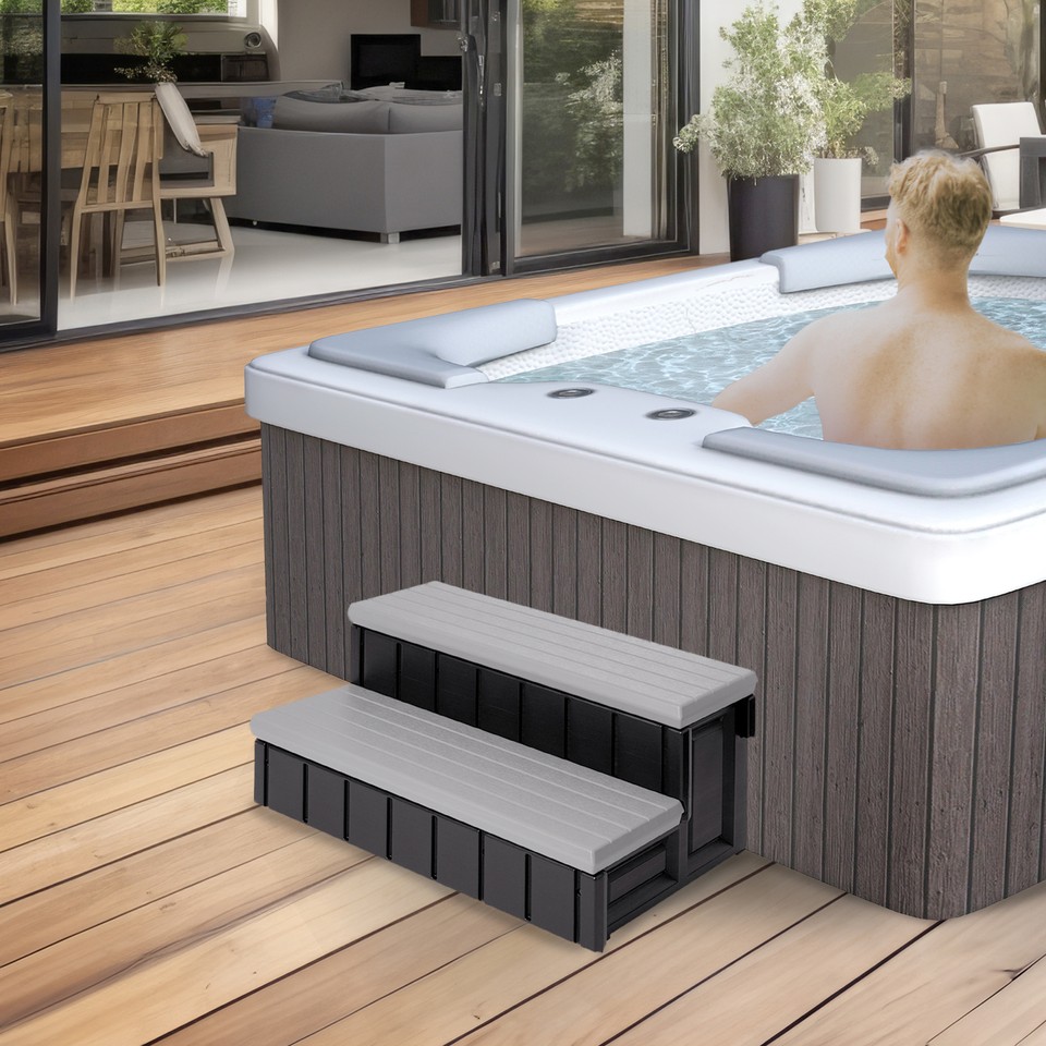 Confer Plastics Leisure Accents Deluxe Spa Steps, 36" Wide Hot Tub ...