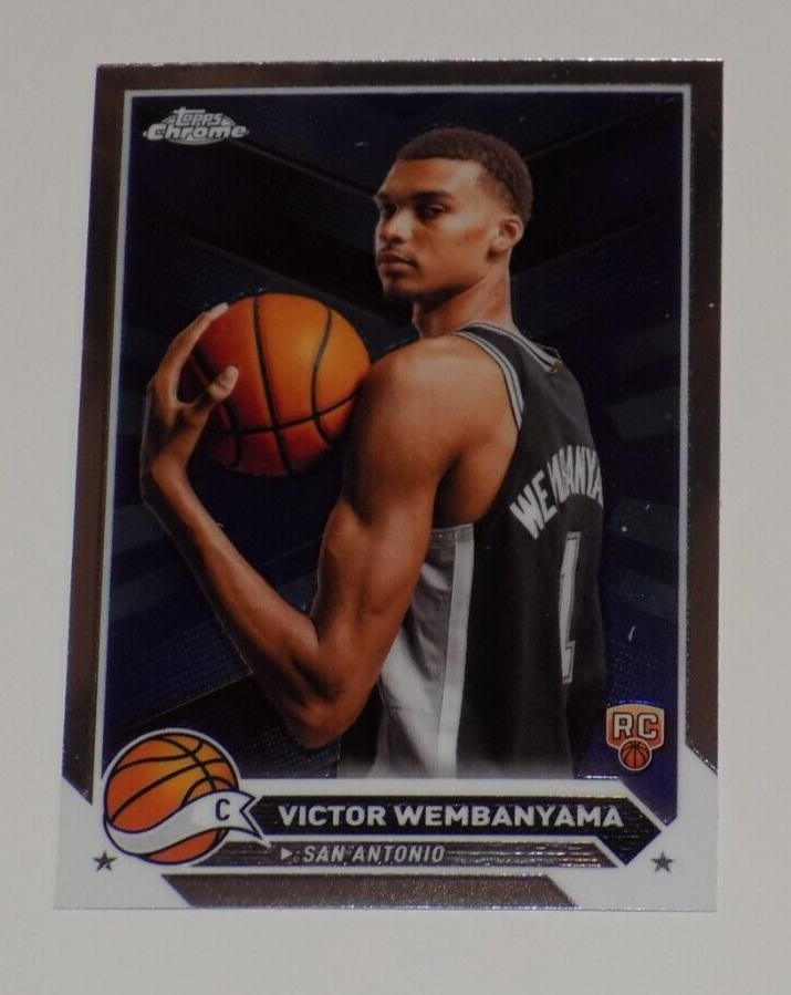 2023-24 Topps Chrome Victor Wembanyama Rookie RC Base Card #1 Spurs ...