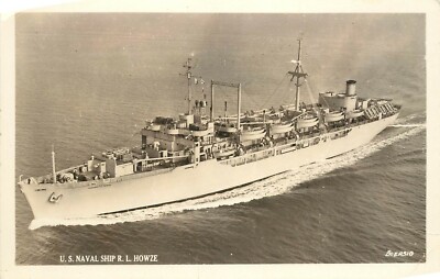 RPPC Postcard US Navy Troop Ship R.L. Howze, Boersig Photo Unposted | eBay