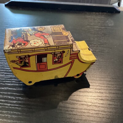 VINTAGE 1950's-1960's U.S. METAL MFG. Co. TIN LITHO STAGECOACH Coach ...