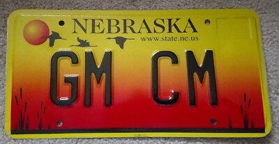 NEBRASKA VINTAGE CUSTOM VANITY LICENSE PLATE PLATE! NEW! GM CM | eBay